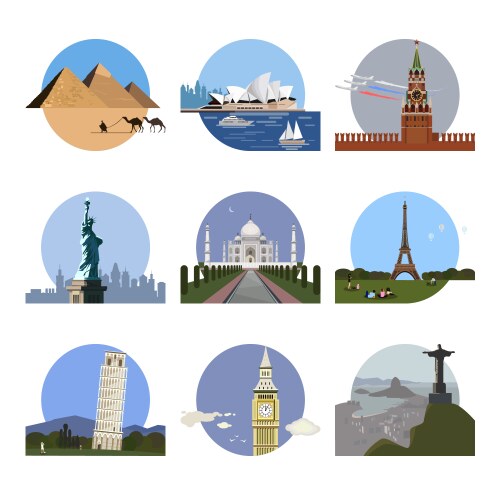 Countries of the world logo design template Vector Image