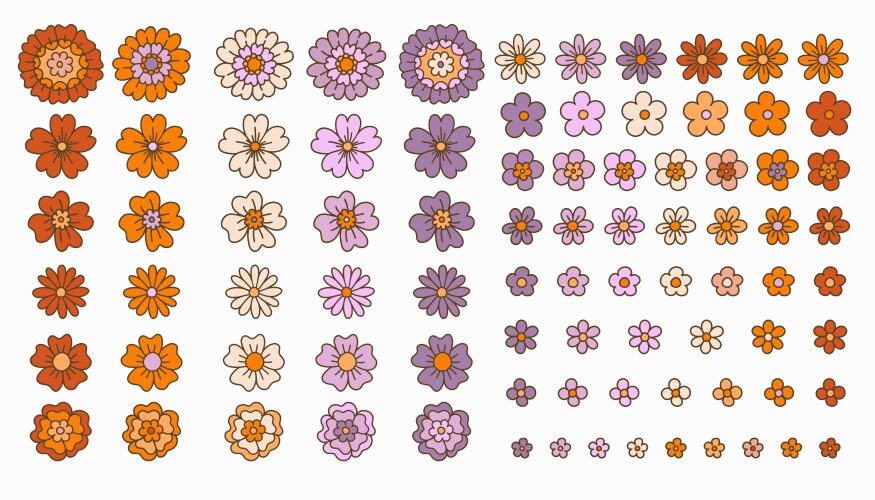 1970s Flowers Vector Images (over 4,900)