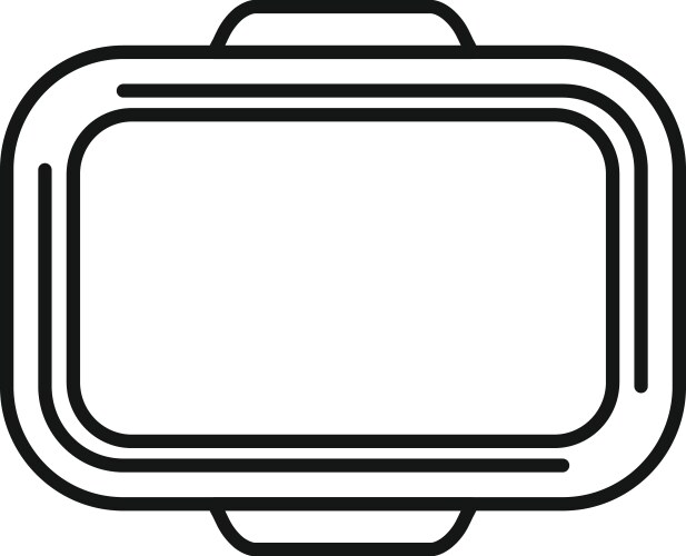 Empty plastic container with label for food Vector Image