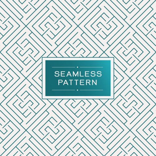 Retro seamless pattern with simple line geometric Vector Image
