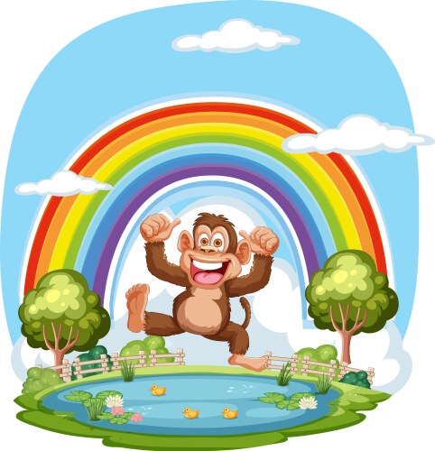 Rainbow with Grass Vector Images (over 3,900)