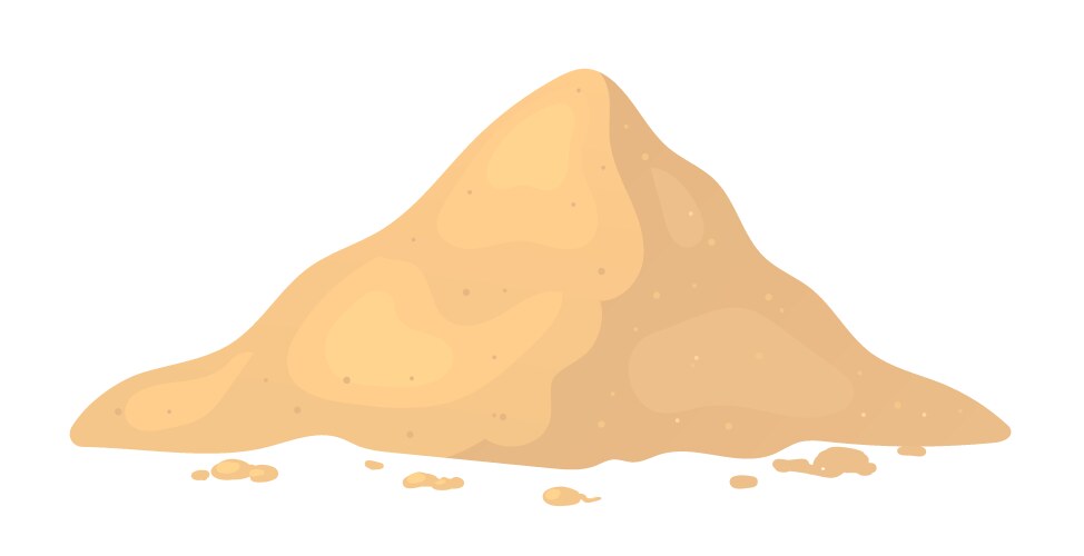 Yellow Sand Heap Royalty Free Vector Image - VectorStock