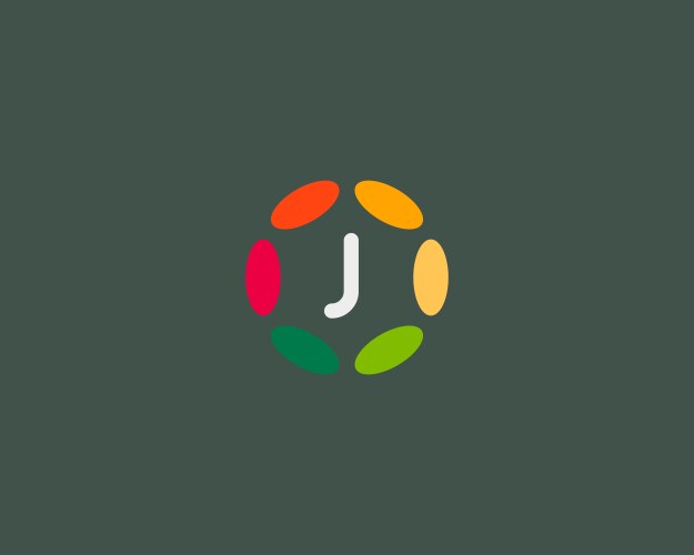 Eco leaves wreath logo icon design template Vector Image