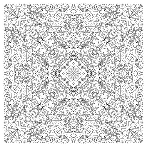 Adult Coloring Page Border Vector Images (over 1,200)