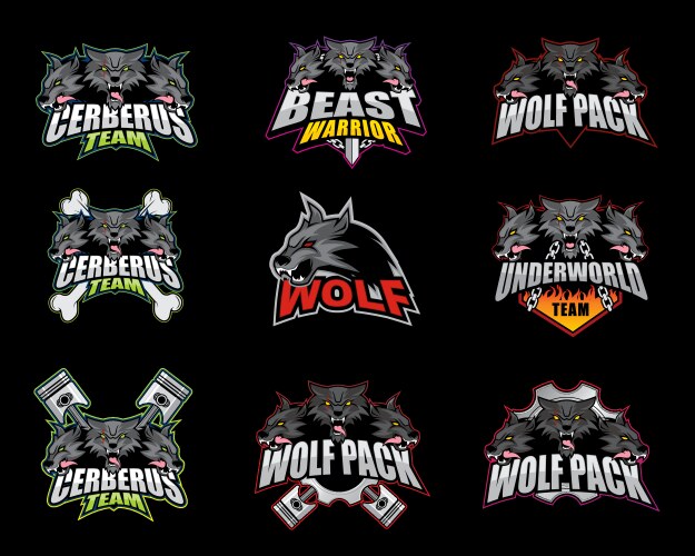 Wolf Pack Logo Vector Images (over 950)