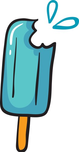 Funny ice cream isolated cartoon character Vector Image