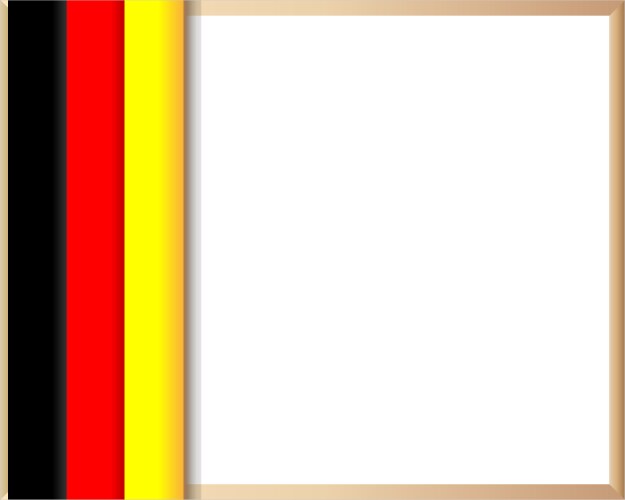German flag border poster Royalty Free Vector Image