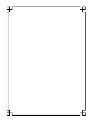 Paper design vintage style page border Royalty Free Vector