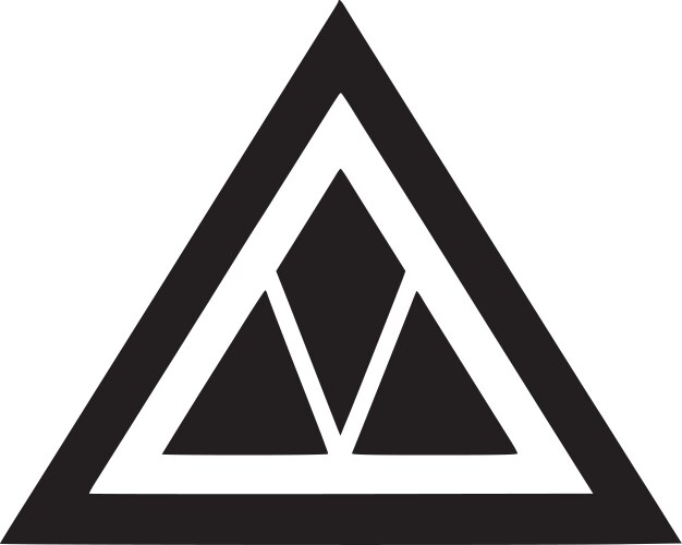 Triangle business logo Royalty Free Vector Image