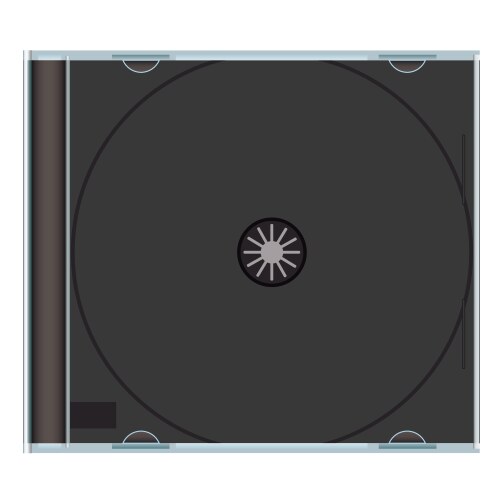 Music cd case Royalty Free Vector Image - VectorStock