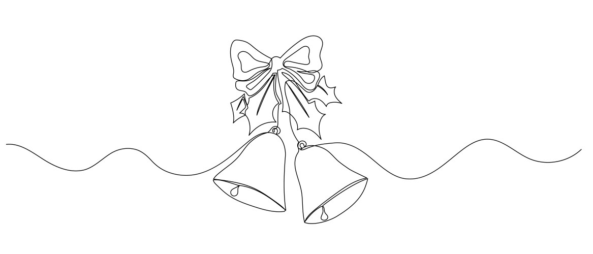 One Line Drawing Christmas Vector Images (over 2,900)