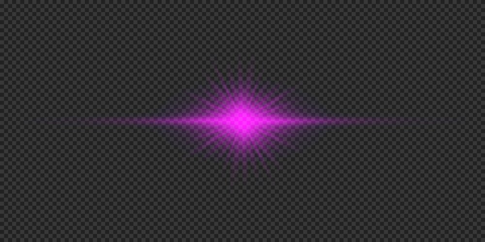 Purple horizontal light effect of lens flares Vector Image