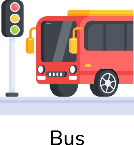 Tram bus Royalty Free Vector Image - VectorStock