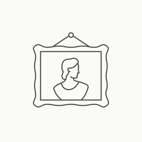 Museum curator icon on white background Royalty Free Vector