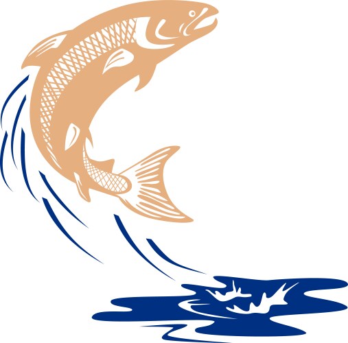 Fish Jumping Vector Images (over 12,000)