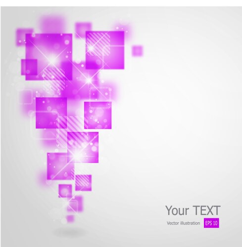 Abstract geometric background glossy square Vector Image