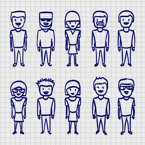 People Sketch Vector Images (over 120,000)