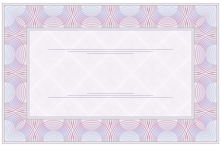 Certificate form Royalty Free Vector Image - VectorStock