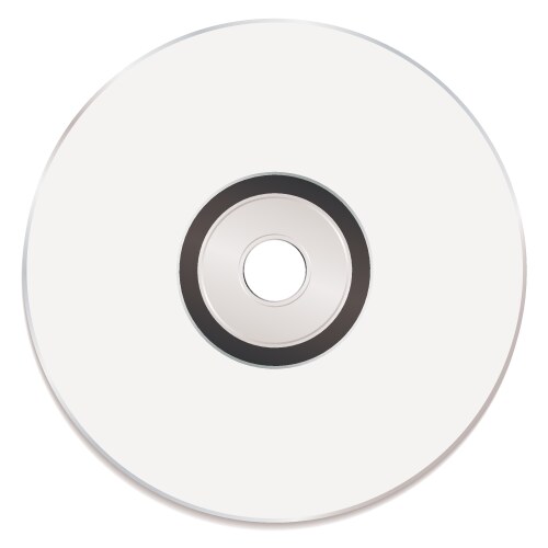 Blank cd Royalty Free Vector Image - VectorStock