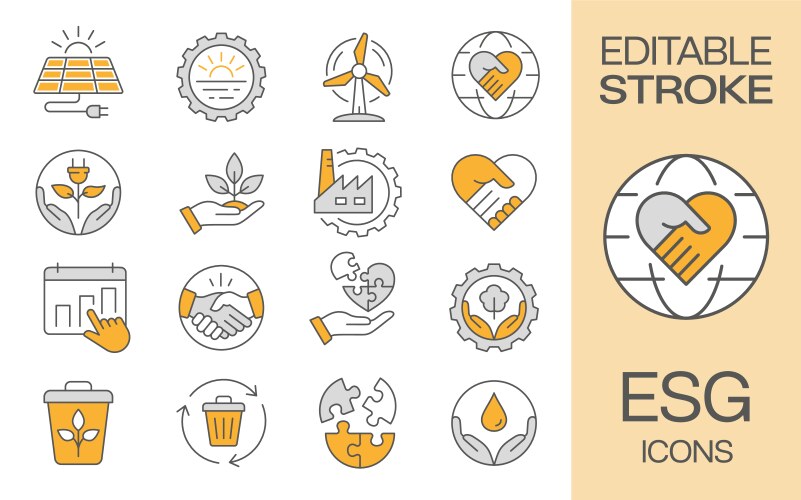 Environment stickers Royalty Free Vector Image