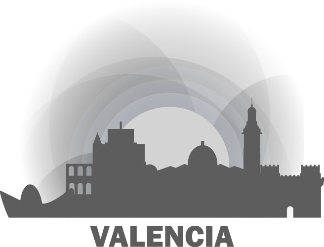 Spain valencia Royalty Free Vector Image - VectorStock