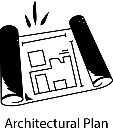 Architectural plan Royalty Free Vector Image - VectorStock