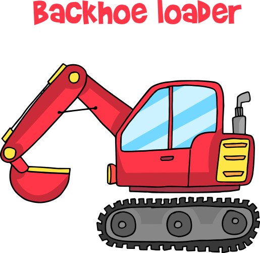 Backhoe driver Royalty Free Vector Image - VectorStock