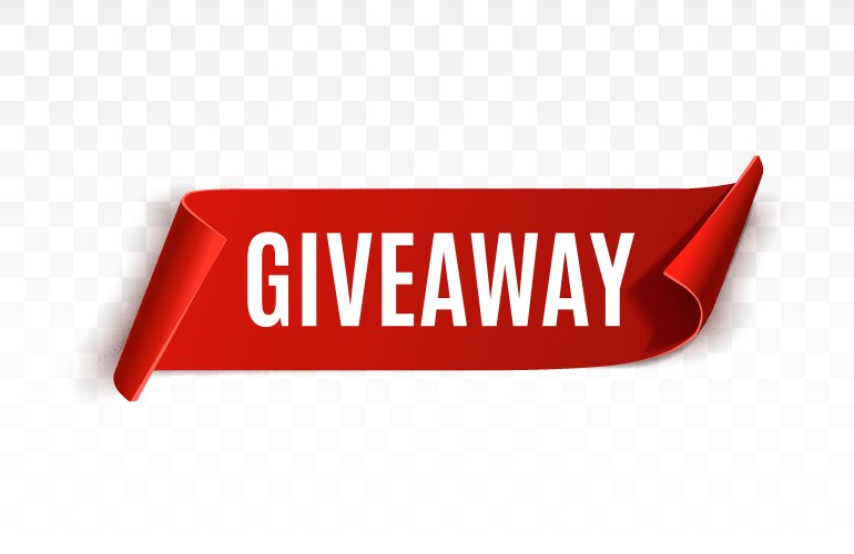 Giveaway logo template for social media post Vector Image