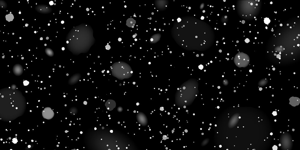 Realistic falling winter snow flakes on black Vector Image