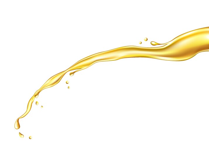 Oil spill splash isolated on white background Vector Image