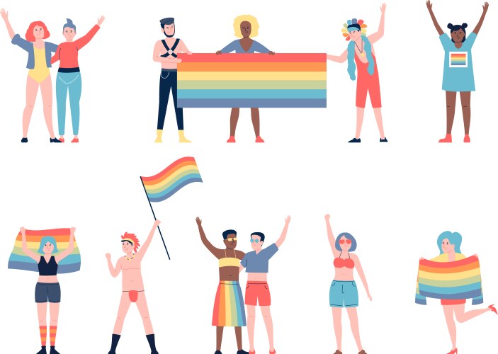 Poster of lgtbq pride Royalty Free Vector Image