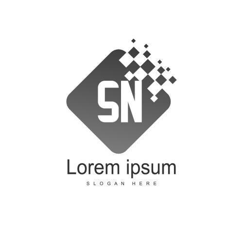 Sn logo Vector Images & Graphics for Commercial Use | VectorStock