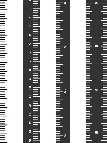 Vertical meter ruler Royalty Free Vector Image