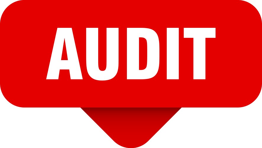 Audit sticker sign on transparent background Vector Image