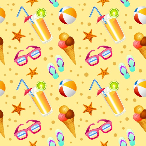 Beach sand background with sea shells Royalty Free Vector