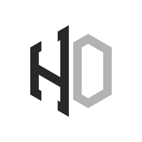 Modern letter ho logo for corporate business Vector Image