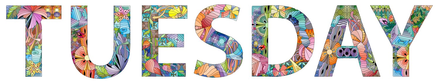 Tuesday Concept Word Art Vector Images (over 140)