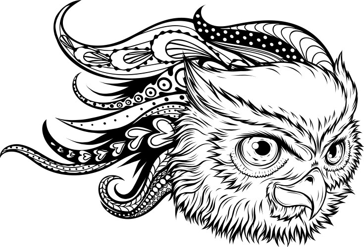 Owl Outline Drawing Vector Images (over 6,800)