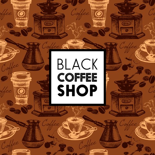 Coffee Shop Pattern Vector Images (over 8,000)