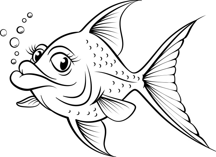 Fish Line Drawing Vector Images (over 36,000)