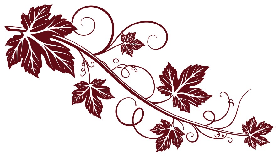 Rustic red vine corner decoration design – Royalty-Free Vector ...