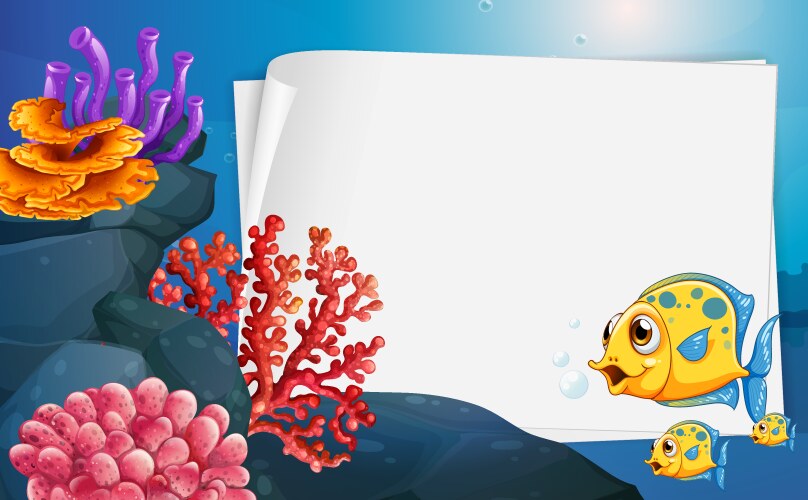 Animals with a blank sign paper Royalty Free Vector Image