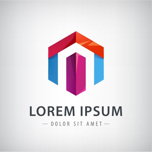 3d ms logo design Royalty Free Vector Image - VectorStock