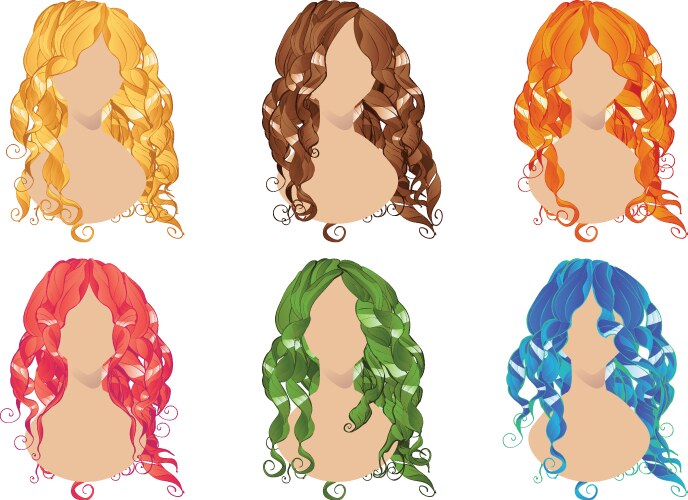 Curly Hair Vector Images (over 25,000)