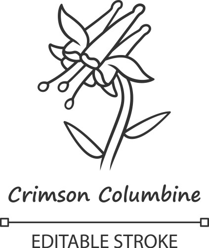 Columbine Outline Vector Images (32)