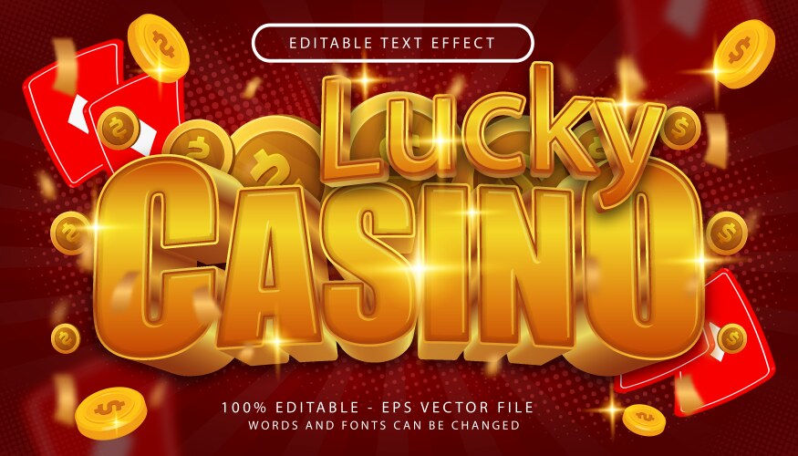 Lollipop text 3d editable font effect Royalty Free Vector