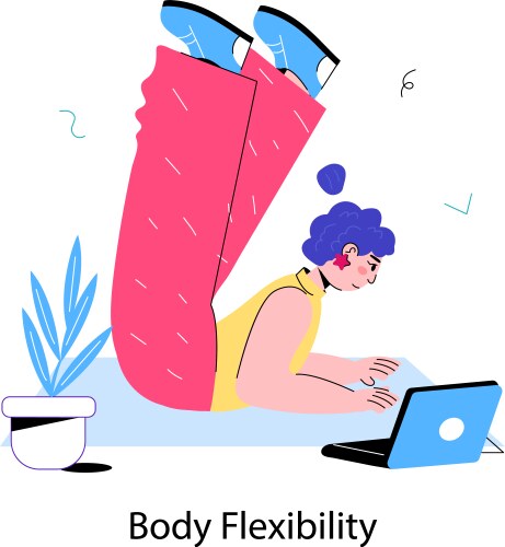 Body flexibility Royalty Free Vector Image - VectorStock