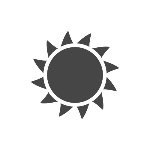 Sun Icon - Sunrise & Sunshine Royalty Free Vector Image