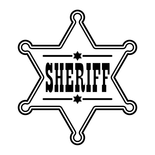 Sheriff Badge Outline Vector Images (over 6,900)