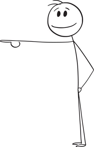 Stickman Pointing Vector Images (over 710)
